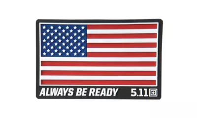 USA Flag PVC patch Red 5.11
